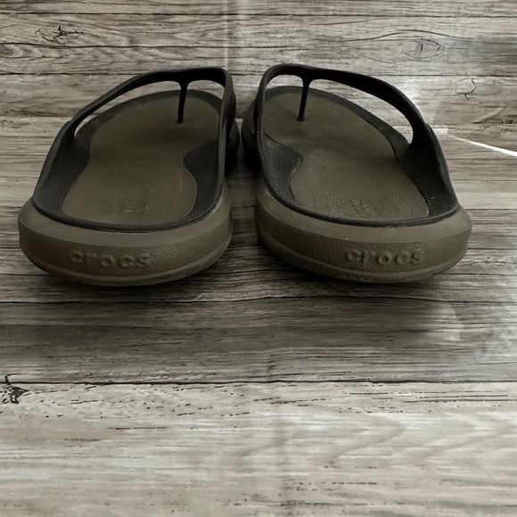 CROCS | Shoes | Crocs Athens Mens Flip Flops Thong Sandals Chocolate ...